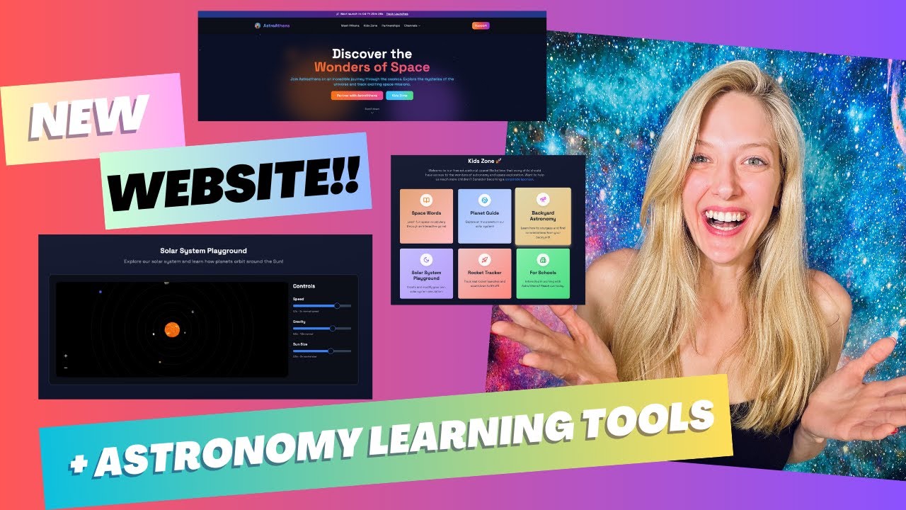 BRAND NEW Astroathens.com with astronomy learning tools! - YouTube
