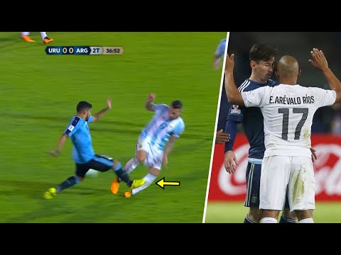 Clásico del Río de la Plata | Argentina vs Uruguay | Peleas, Tarjetas Rojas y Faltas