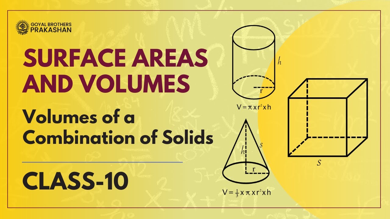 Volumes of a Combination of Solids | Surface Area and Volumes | Class ...