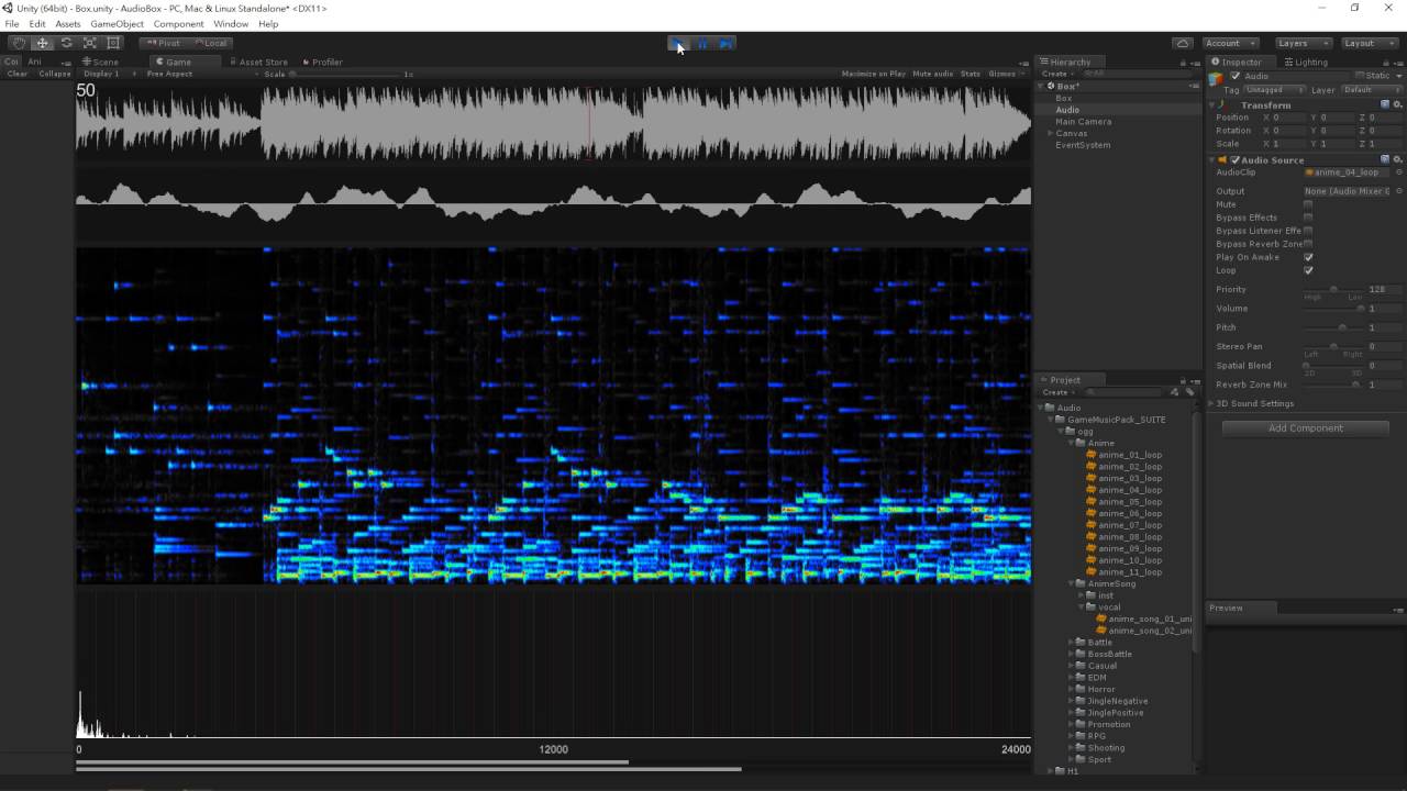 Unity 音頻、頻譜 分析 - YouTube