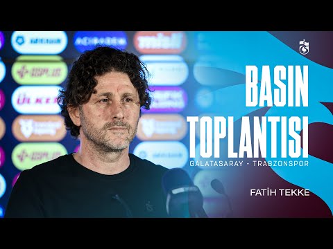 Teknik Direktörümüz Fatih Tekke'nin Galatasaray maçı değerlendirmesi