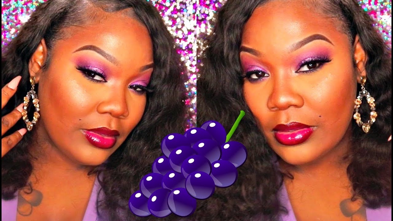SWEET AS A GRAPE MAKEUP TUTURIAL - YouTube