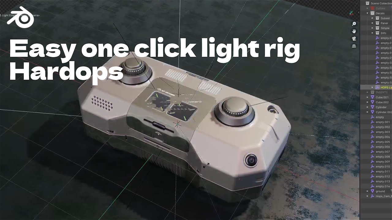 Quick Tips - Easy one click setting up look dev light rig in Blender 4. ...