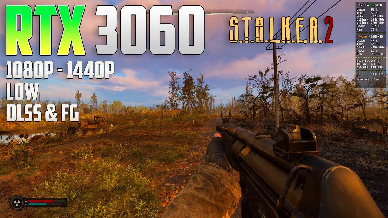 STALKER 2 RTX 3060 | 1080p - 1440p | Low | DLSS & FG - YouTube