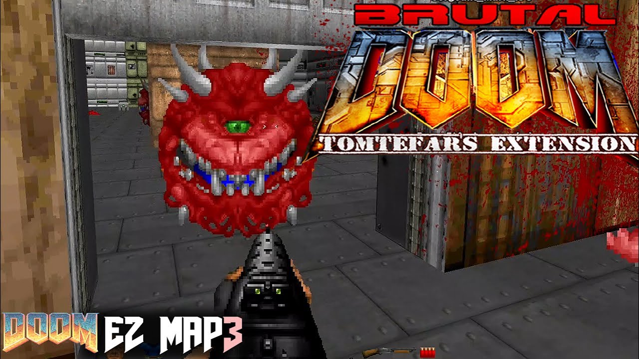 Brutal Doom E2M3, 100% secrets [HD Textures zdoom dhtp, DoomMetal ...