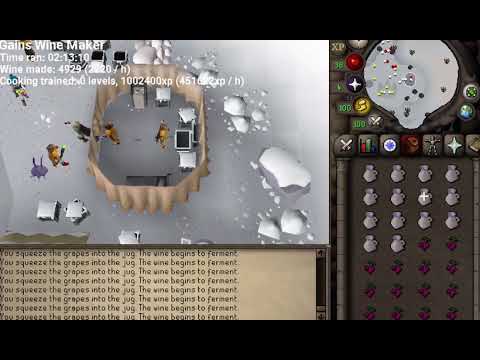 OSRS Wine Bot ~ 1M Xp in 1 Tick - Auto Training OSRS Bot. Gains Wine ...