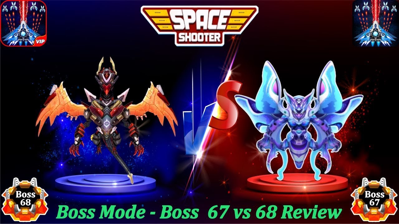 Space Shooter Boss 67 vs 68 🔥 Who Is Stronger? Full Comparison ...