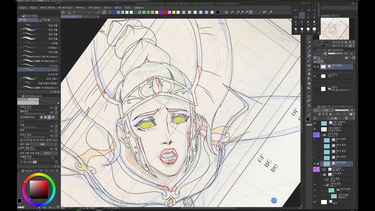 클립스튜디오 애니메이션 -blood of zeus 크린업 영상 -Clip studio Animation - YouTube