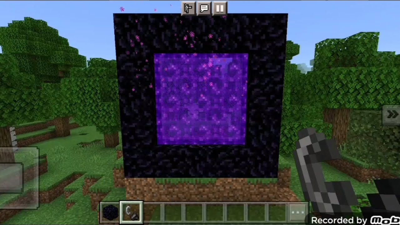 Como crear un portal al inframundo en minecraft 😱 - YouTube