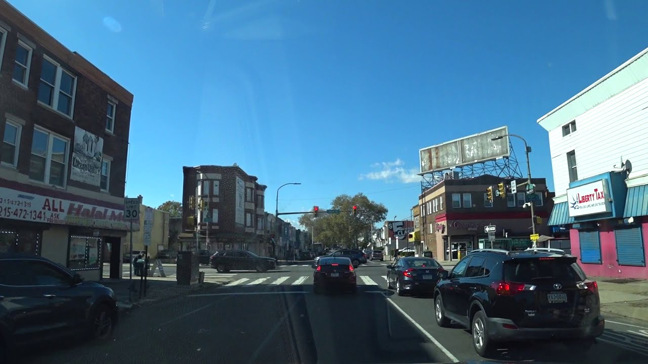 Driving the Walnut Street in West Philadelphia - YouTube