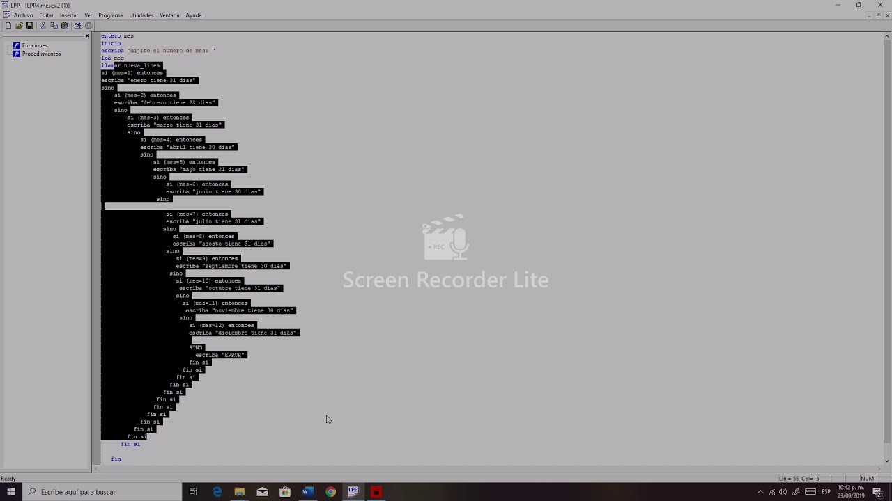 como hacer un algoritmo de condición en LPP? - YouTube