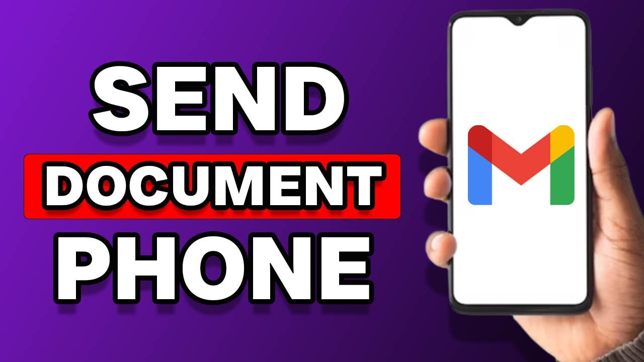 How To Send Documents In Gmail Using Phone - YouTube