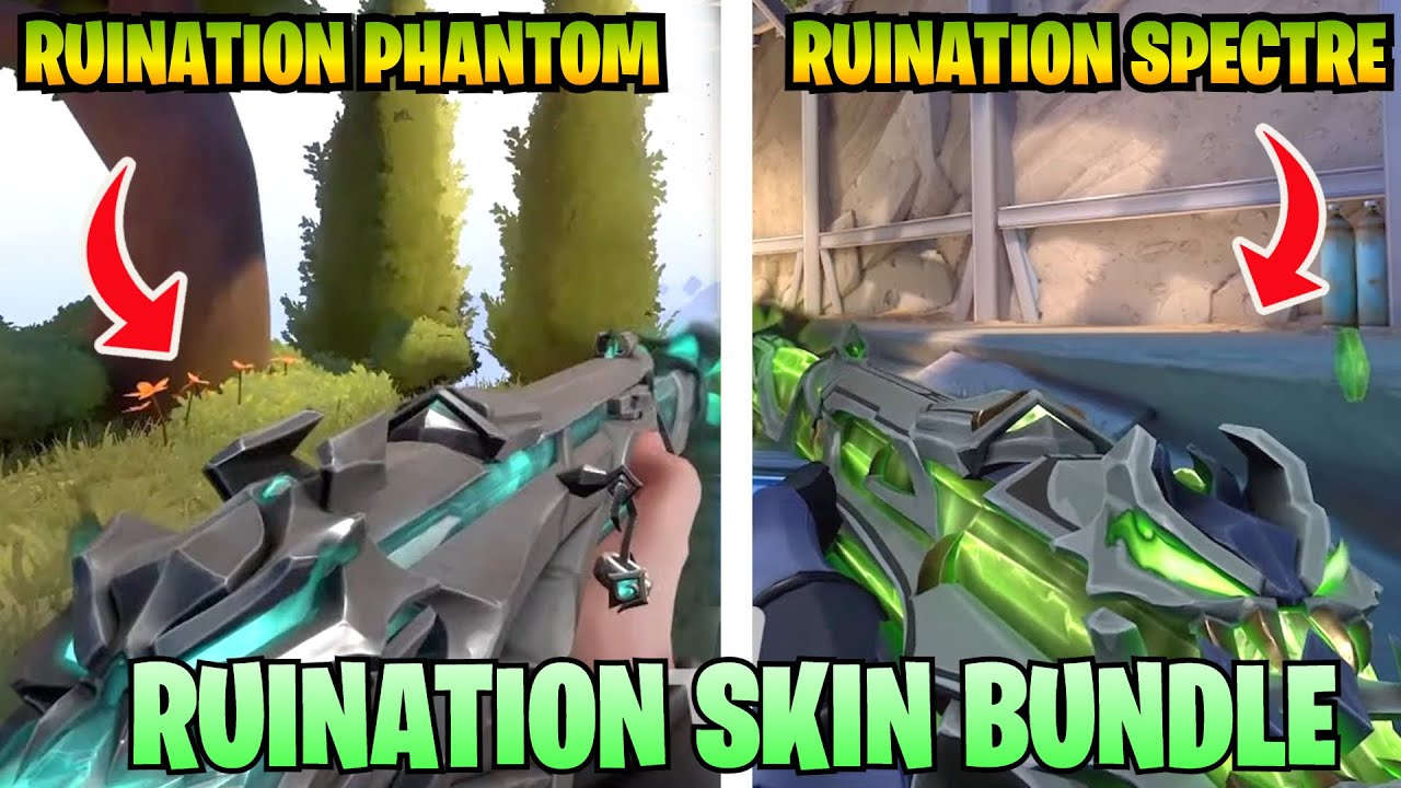 RUINATION SPECTRE AND PHANTOM SKINS LEAKED - VALORANT RUINATION SKINS - YouTube