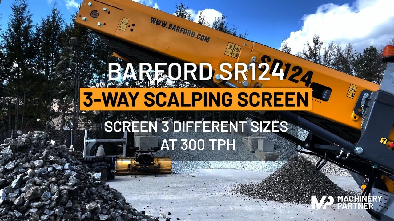 Barford SR124 - the best 3-way scalping screen for concrete & more ...