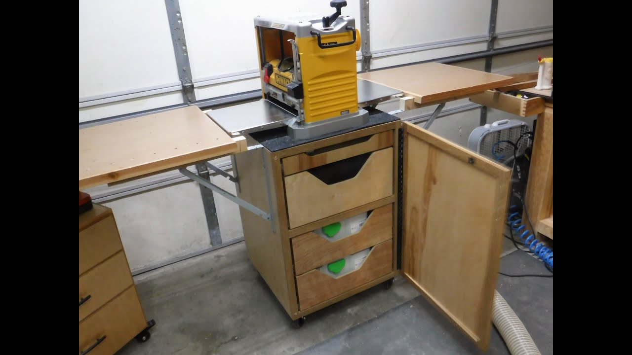 Building a Rolling Cabinet for a Planer (Pt 2) - YouTube