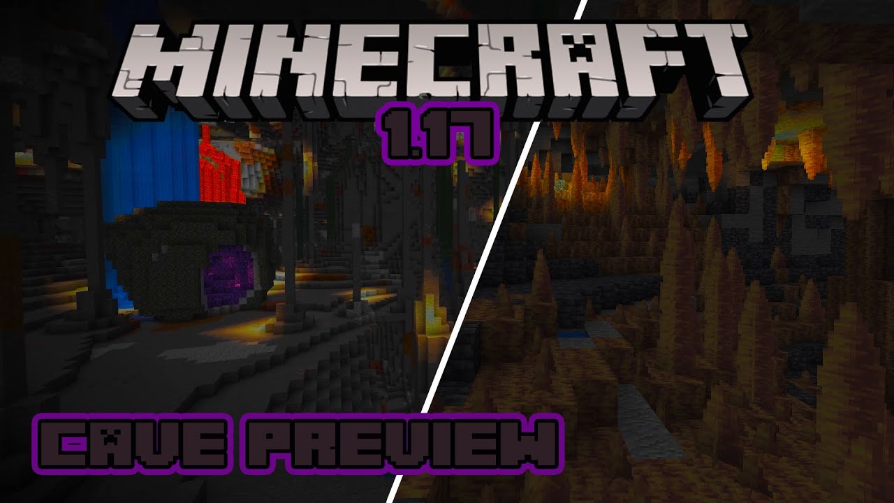 Appreciating New Cave Generation | Minecraft 1.17 - CAVE PREVIEW - YouTube