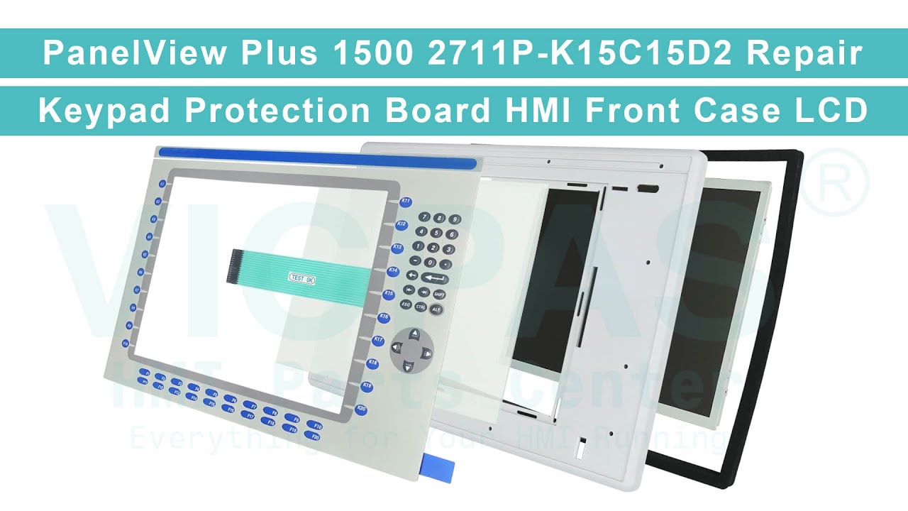 2711P-K15C15D2 PanelView Plus 1500 Terminal Keypad Protection Board LCD ...