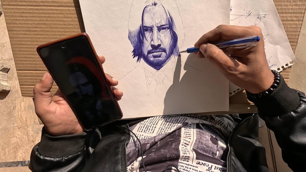 Baby John Restart Drawing With Ball Pen - YouTube