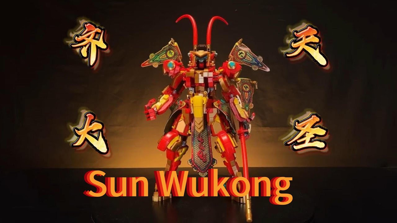 Cool Sun Wukong mecha model building blocks - YouTube