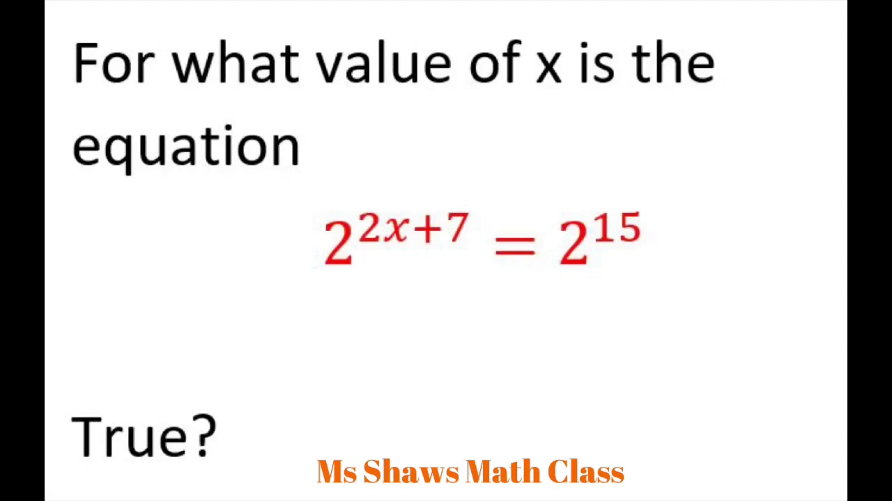 Solve For X In Exponential Equation 2 2x 7 2 15 YouTube solve-for-x-in-exponential-equation-2-2x-7-2-15-youtube