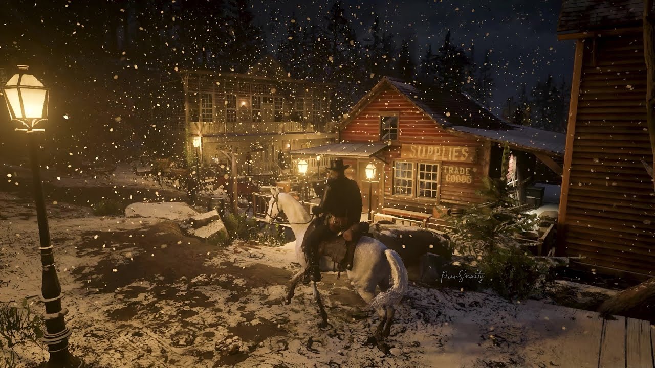 Christmas in RDR2 - YouTube