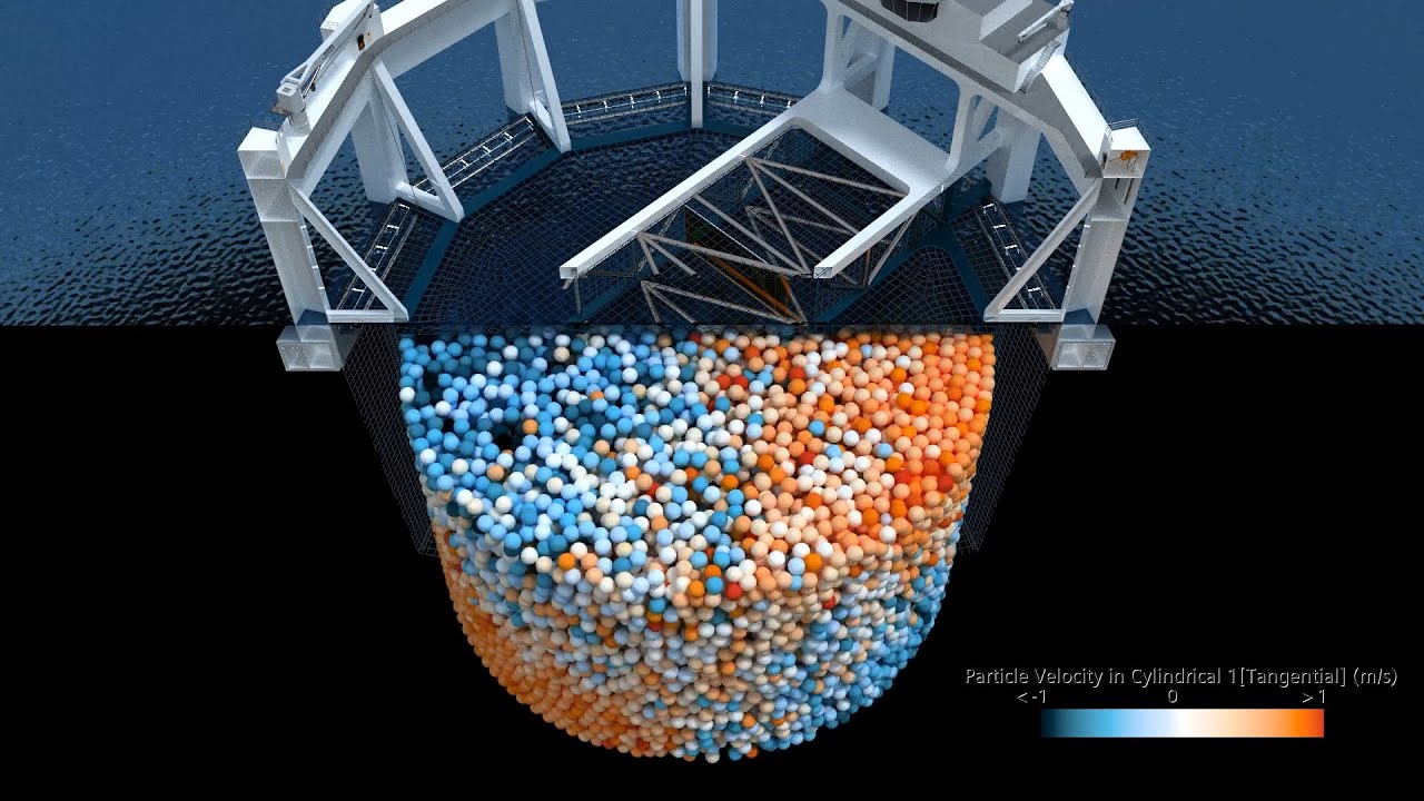 Fish Farm CFD - Discrete Element Method - YouTube