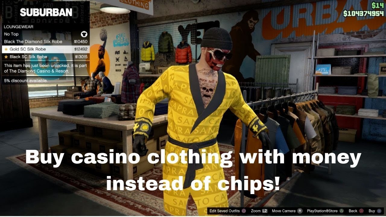 Buy casino clothing with money instead of chips - YouTube
