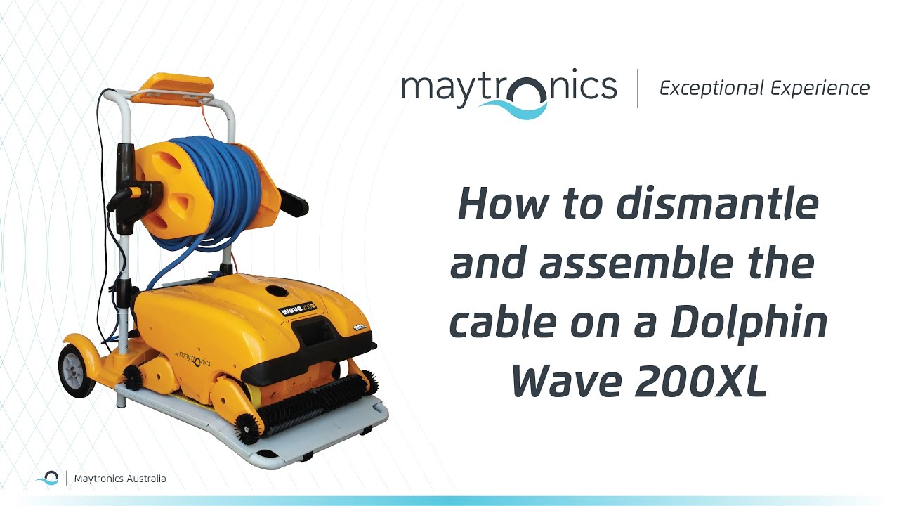 How to dismantle the suction unit on a Dolphin Wave 200XL 🔧 - YouTube
