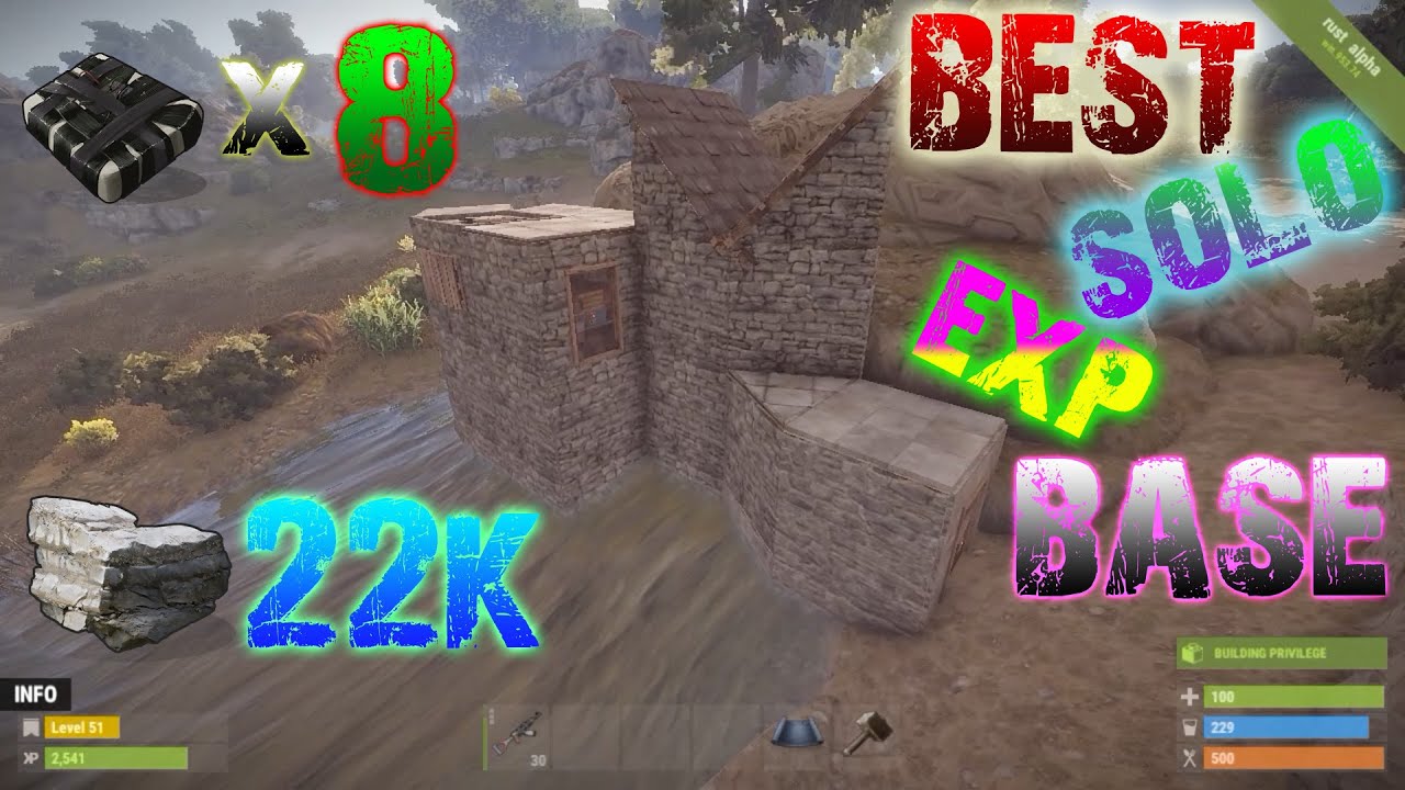 Best Solo Player Base Design in the EXP System Rust - YouTube