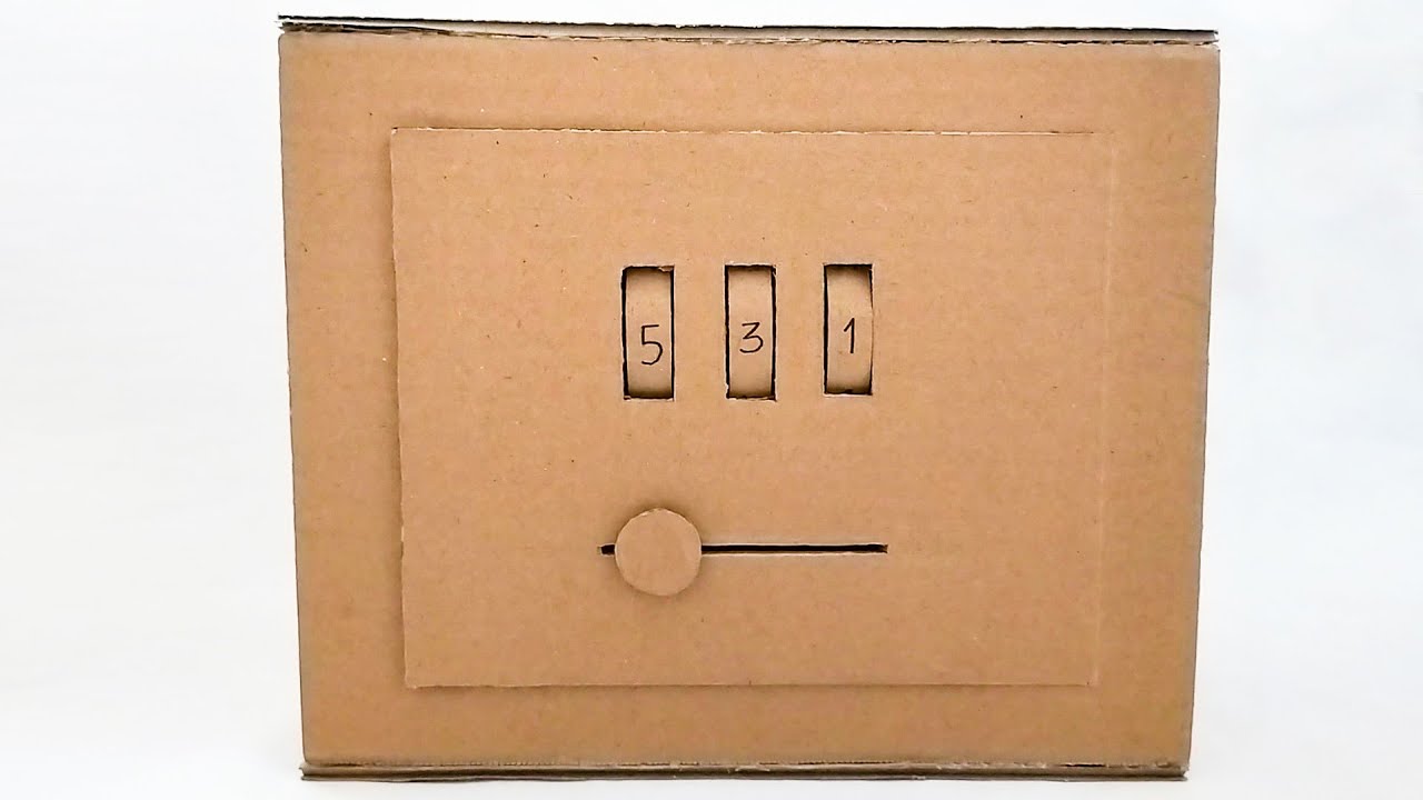 Cardboard Safe Box | How to make Safe Box from Cardboard - YouTube