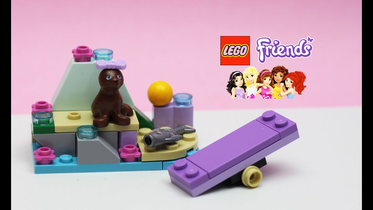 LEGO 41047 FRIENDS Seal's Little Rock SERIES 6 Unpacking Building - YouTube