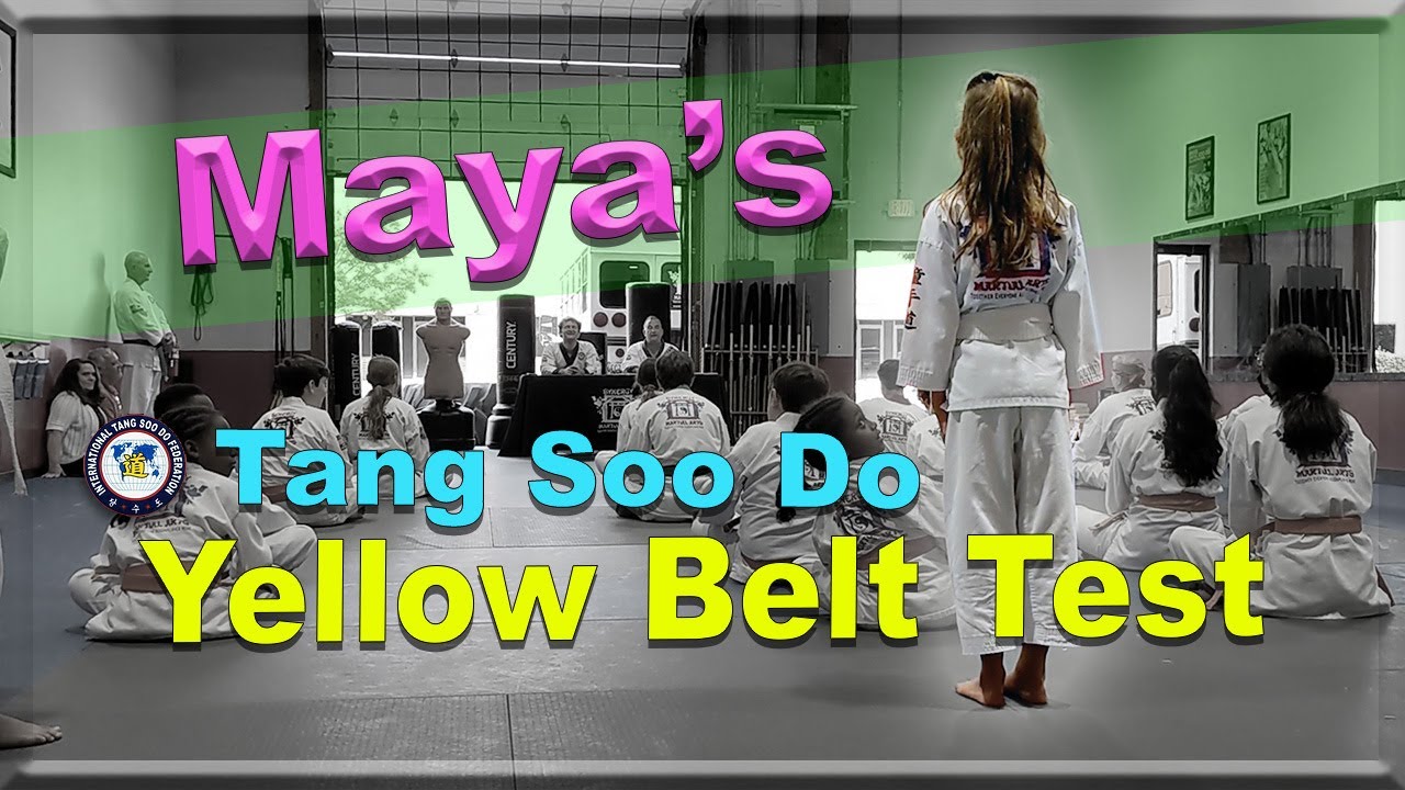 Ultimate Tang Soo Do Yellow Belt Test Walk-Through | MAYA'S CHALLENGE ...