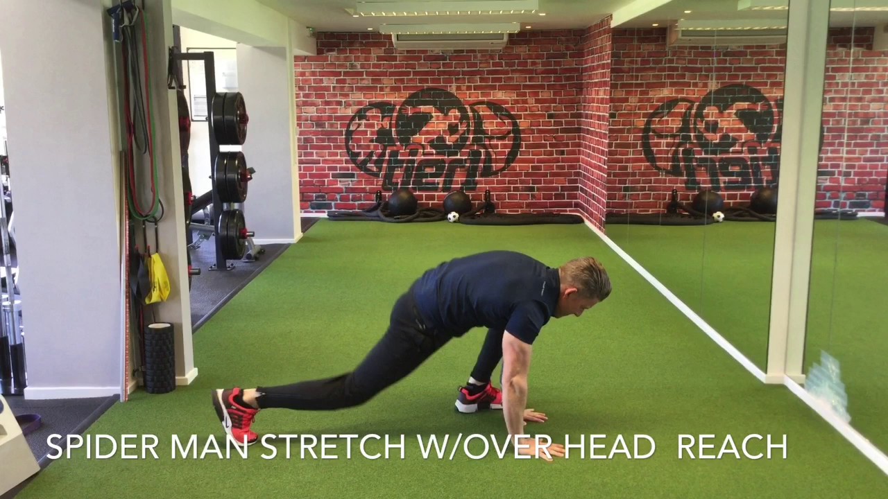 Spider Man Stretch W/ Over Head Reach - YouTube