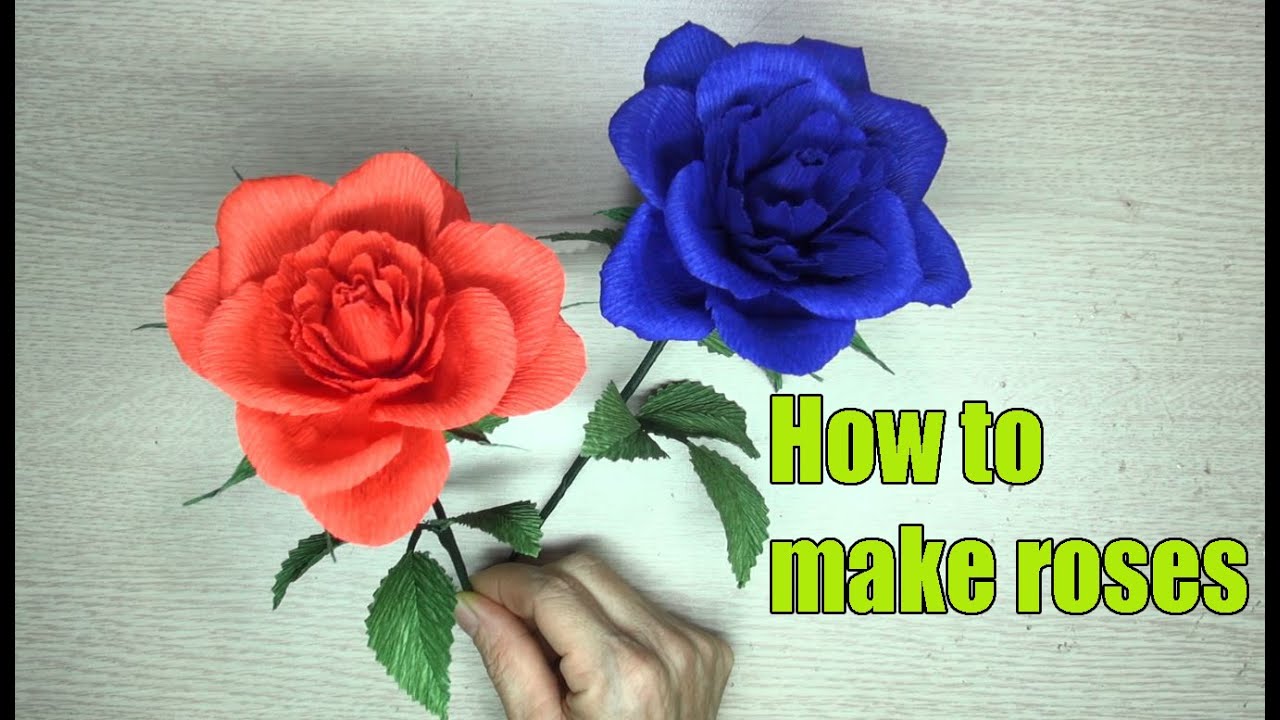 Detailed instructions on how to make purple and red roses | DIY ...