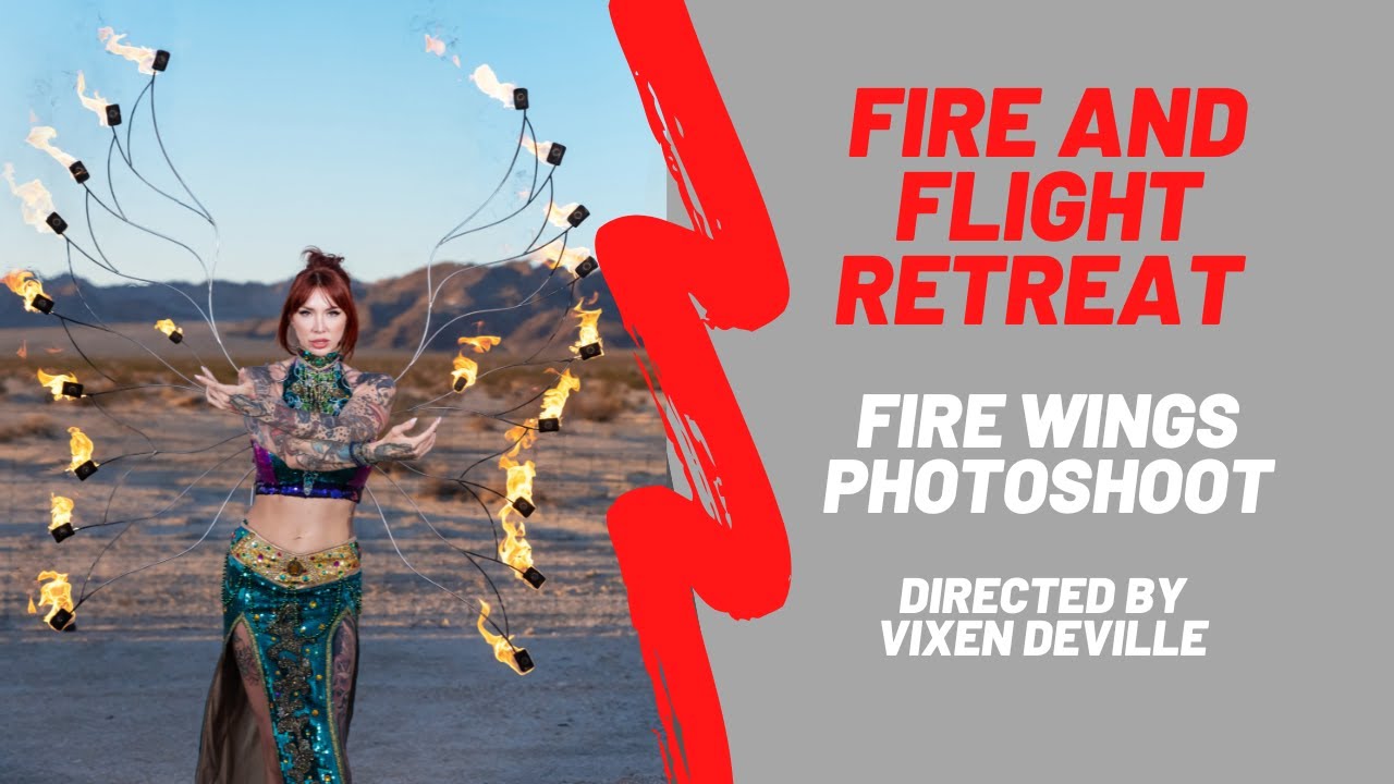 Fire Wings Photoshoot at Fire and Flight Retreat - YouTube