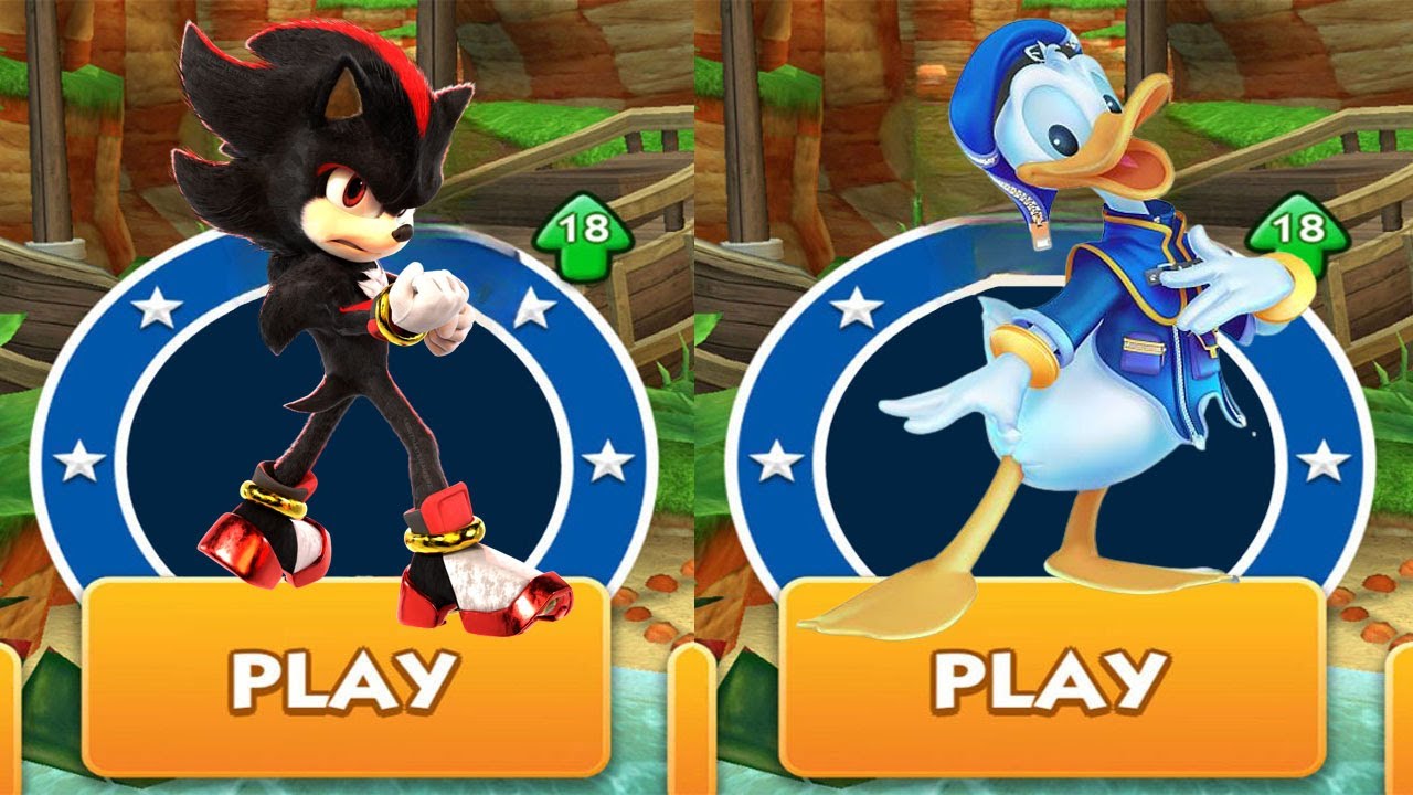 Sonic Dash vs Donald Duck Subway Runner - Shadow vs All Bosses Android ...