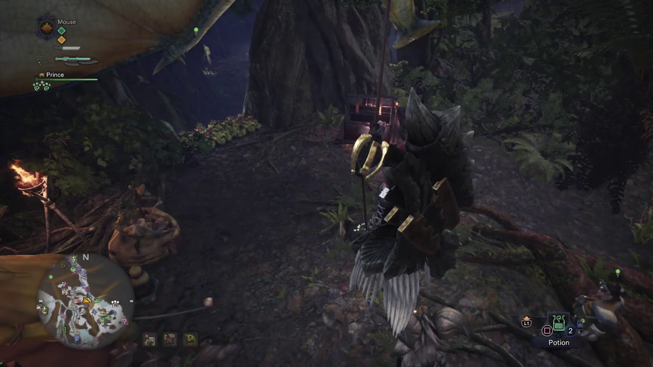 Monster Hunter: World fast elder dragon tracks Ancient Forest - YouTube