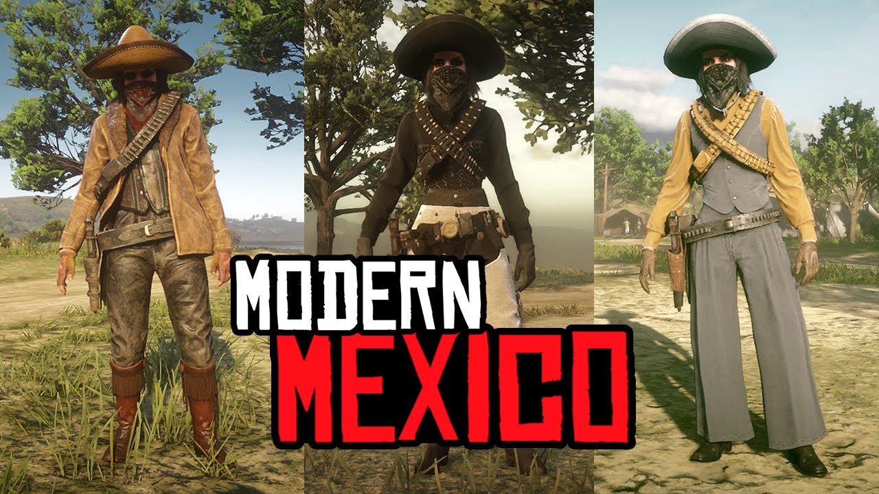 Modern Mexican Outfits Red Dead Online | RDO - YouTube