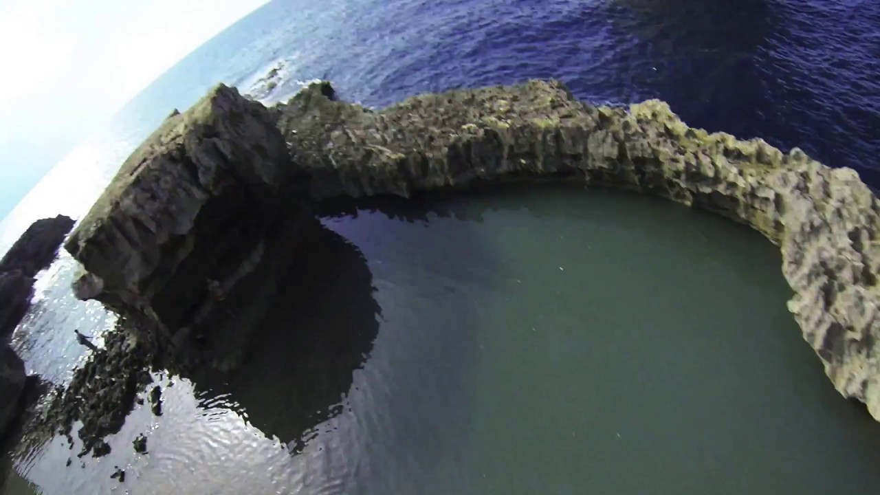 Cliff jumping at the Blue Hole in Gozo, Malta - YouTube