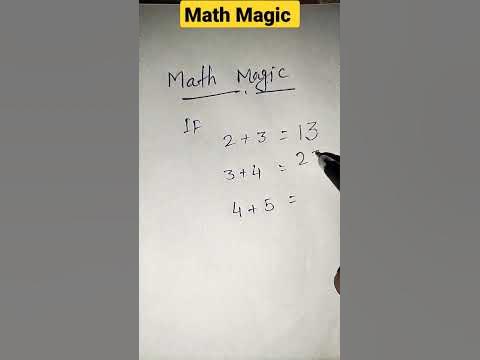 Math Magic, Mathematical Trick, Play With Numbers, Class 8 Math Tricks ...
