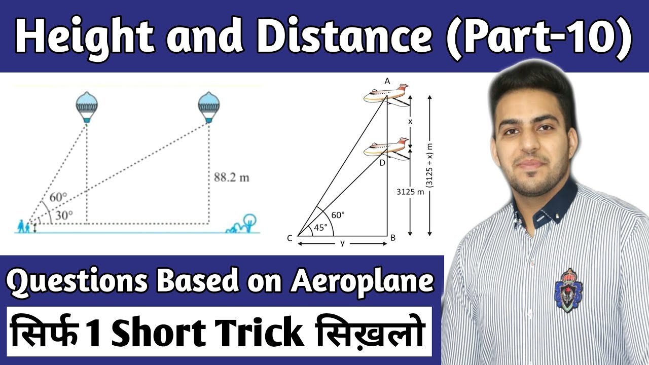Questions based on Aeroplane | Height and Distance Tricks ...