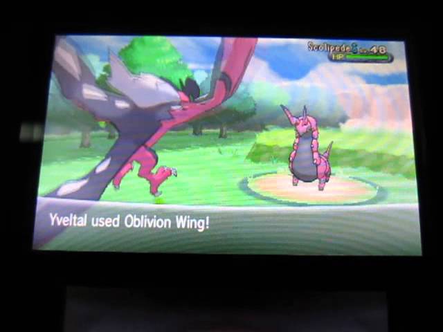 Yveltal Using Oblivion Wing