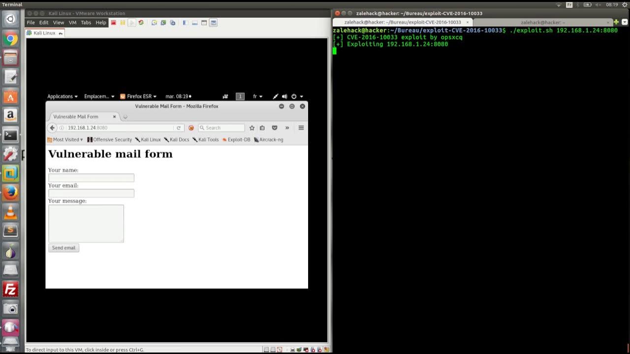 PHPMailer inferior to 5.2.18 Remote Code Execution - YouTube