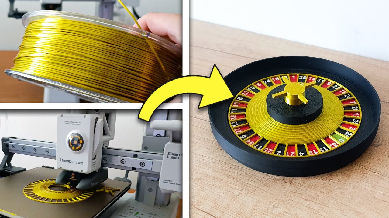3D Printed Roulette Wheel – Designed & Built at Home 🔧 | Satisfying DIY ...