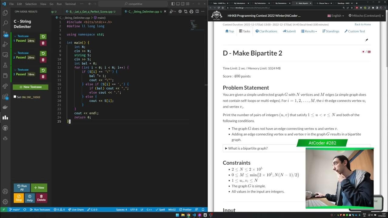 AtCoder Beginner Contest #282 - Solutions to ABCDF - YouTube