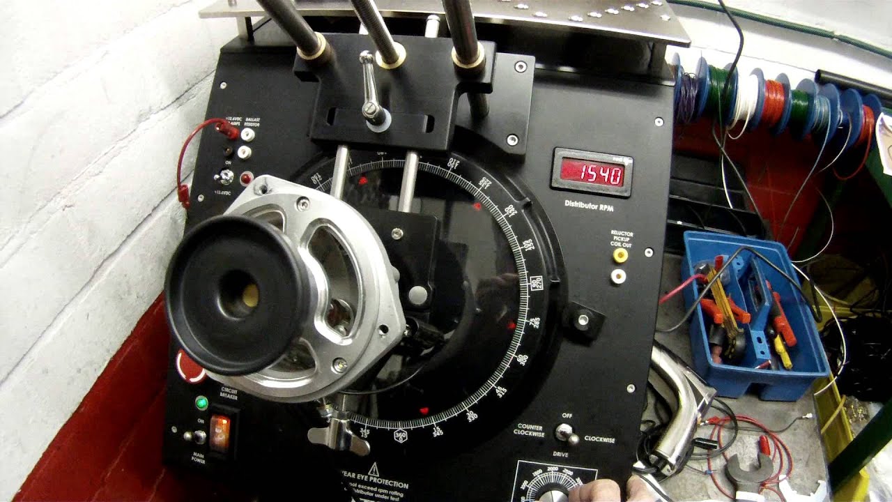 Porsche Twin plug distributor testmachine with contacts - YouTube