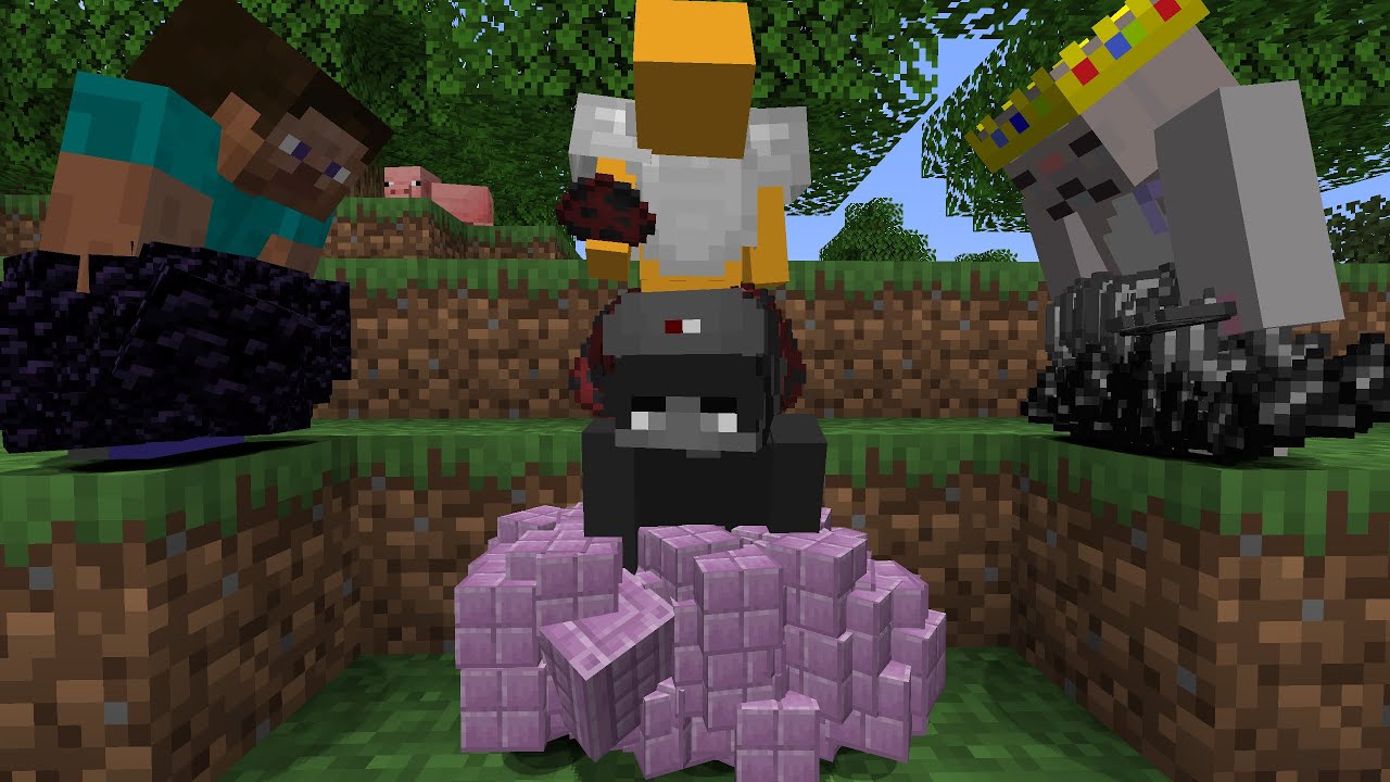 Minecraft Random Item Challenge VS 3 Hunters FINALE - YouTube