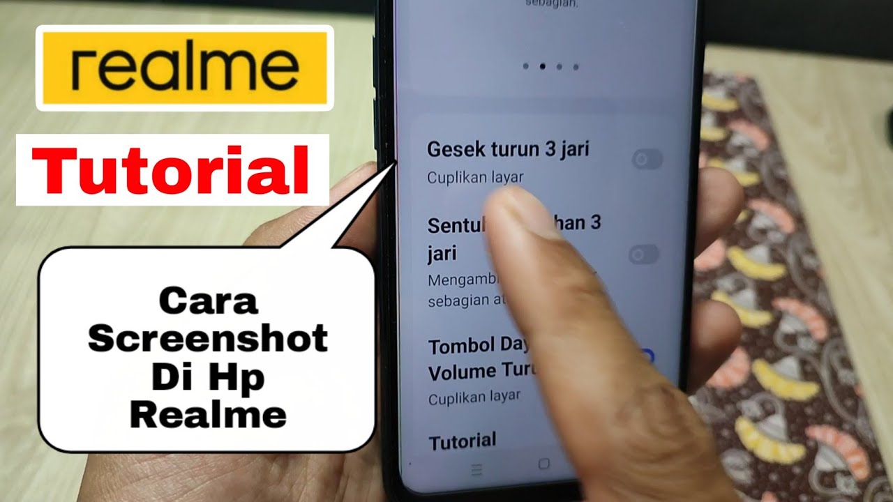 Cara screenshot di hp realme trik terbaru - YouTube