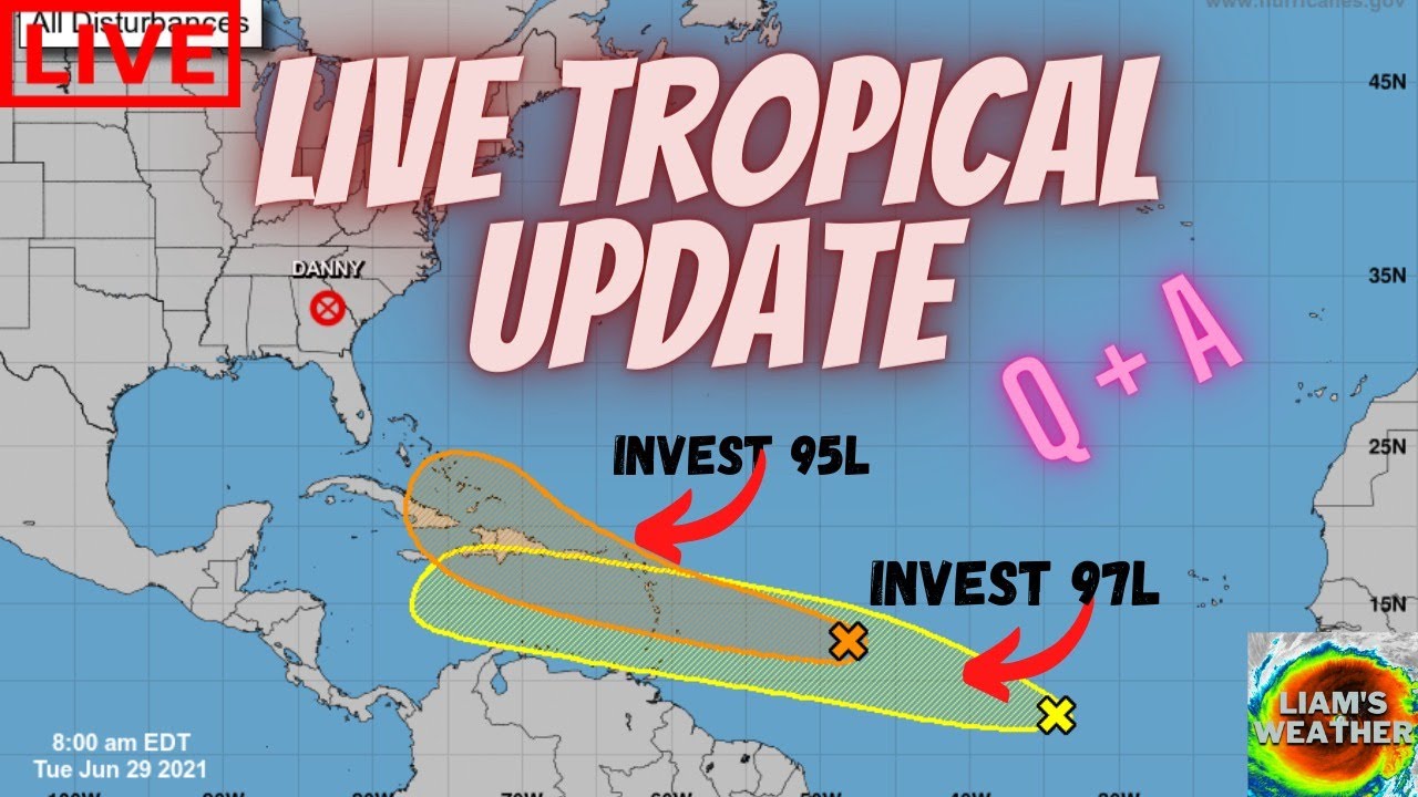 Live Tropical Weather Update: Invests 95L and 97L - YouTube