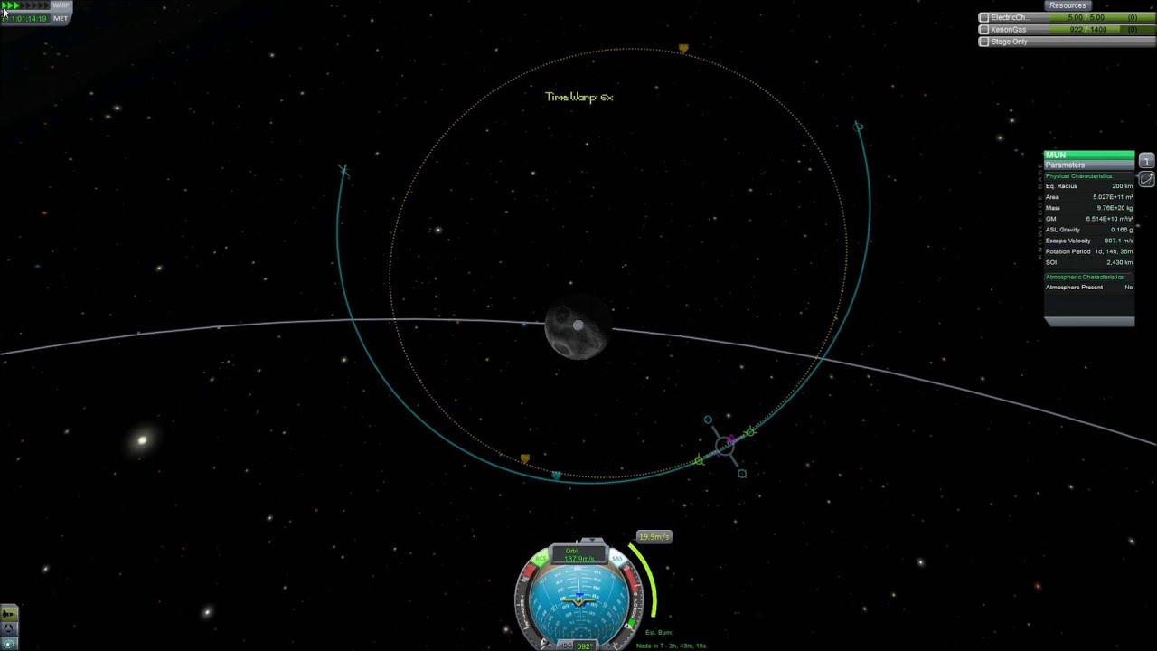"Kerbal Space Program" Orbit with just a ion Drive - YouTube